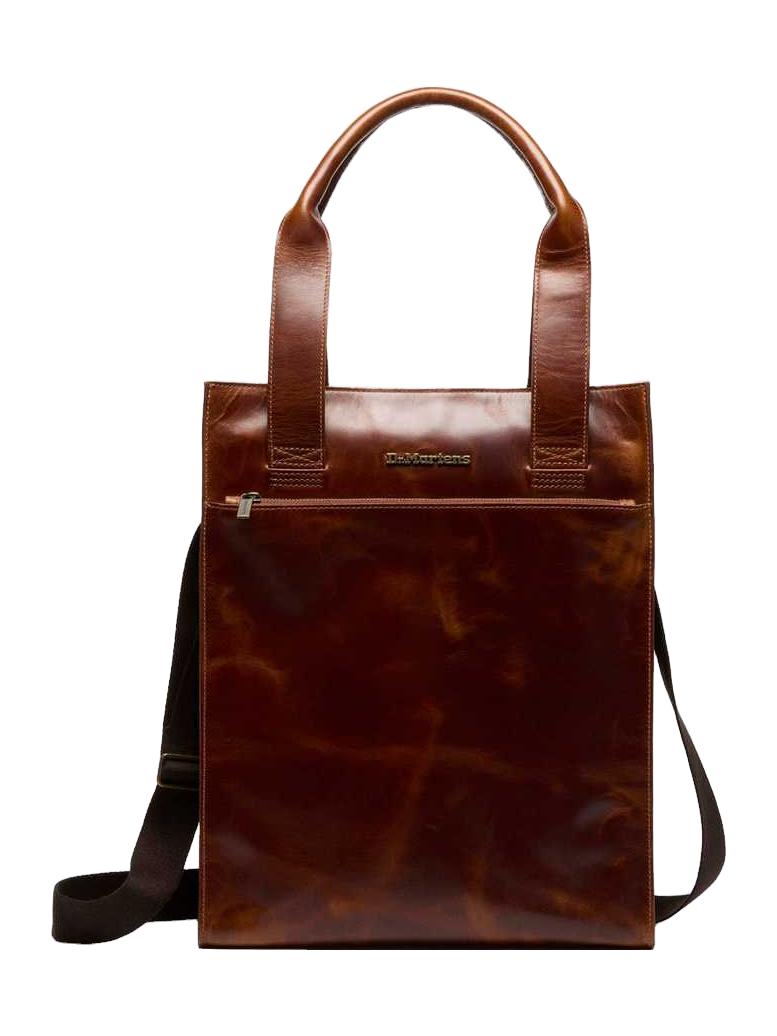 Dr.Martensレザー トートバッグ バーガンディ Dr. Martens Leather Tote Bag - Tan | Editorialist