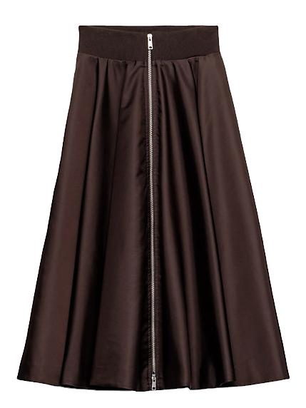 PRADA Re-Nylon Woven Midi Skirt