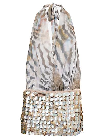 Jaded London Draped Shell Embellished Mini Dress - Multi | Editorialist