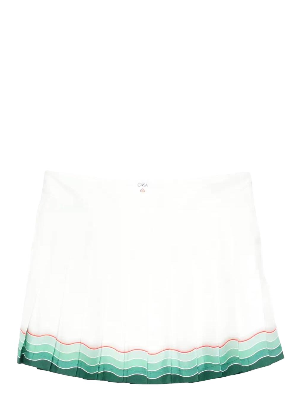 CASABLANCA Casablanca Short Sleeve Shirt with Wavy Stripe Detail