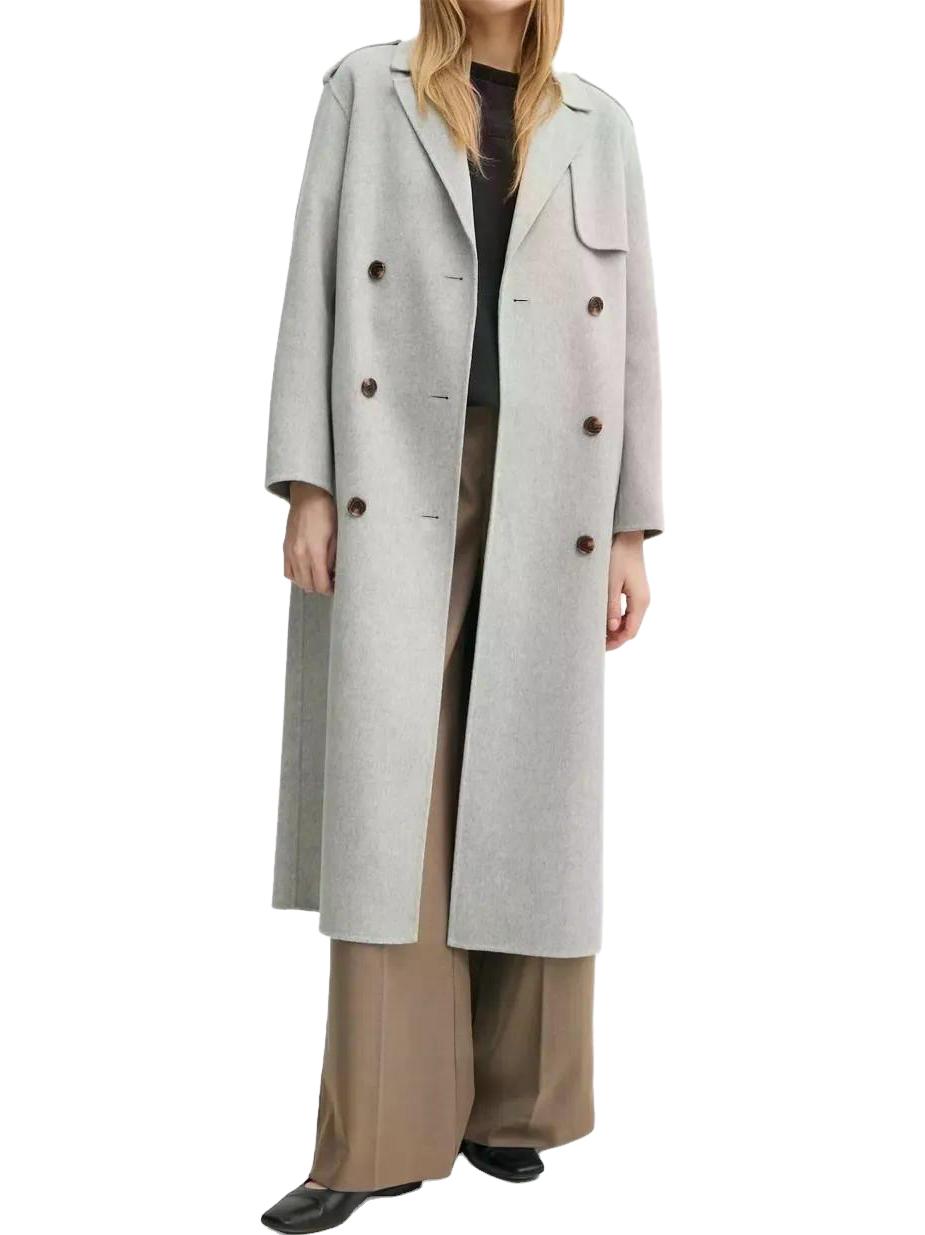 THEORY Wool-Cashmere Double-Breasted Coat
