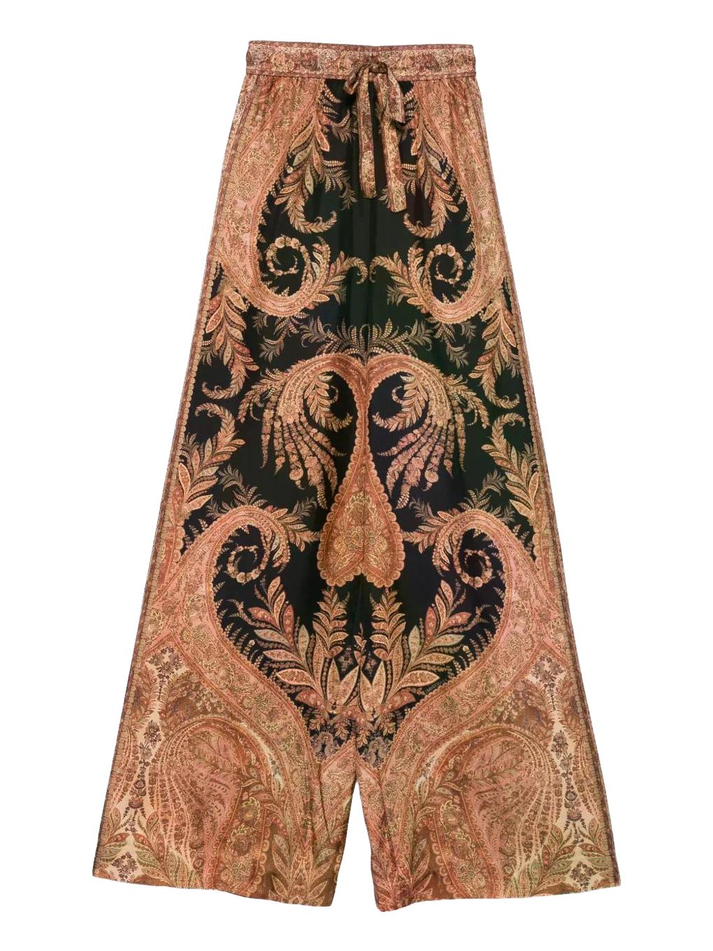 ZIMMERMANN Paisley-Print Drawstring Trousers