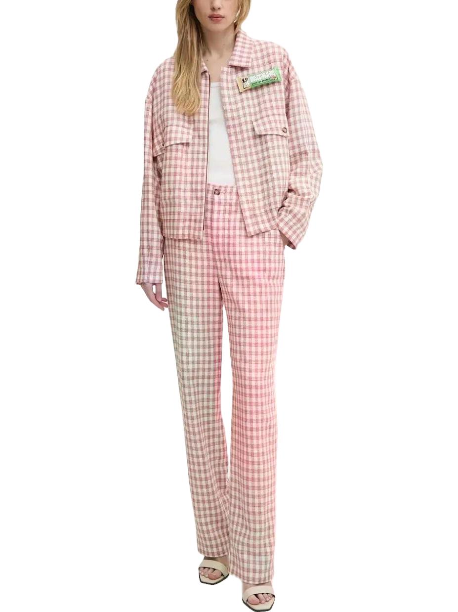 MOSCHINO Gingham-Check Flap-Pocket Jacket