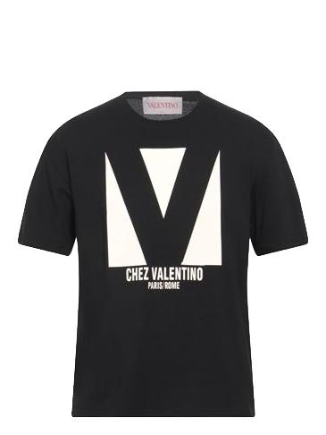 VALENTINO man t-shirt ivory size s cotton