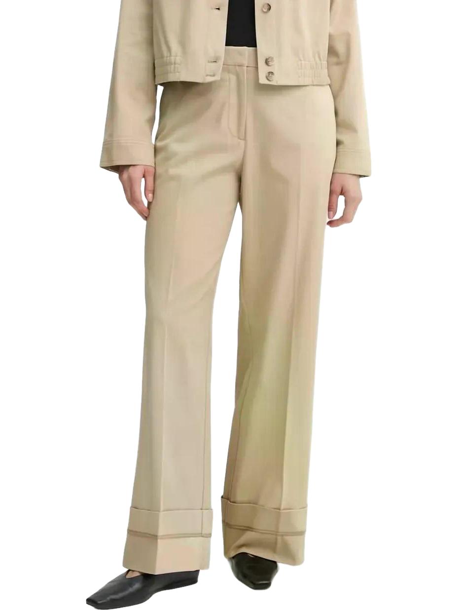 SAMSOE SAMSOE Cuffed Wide-Leg Trousers