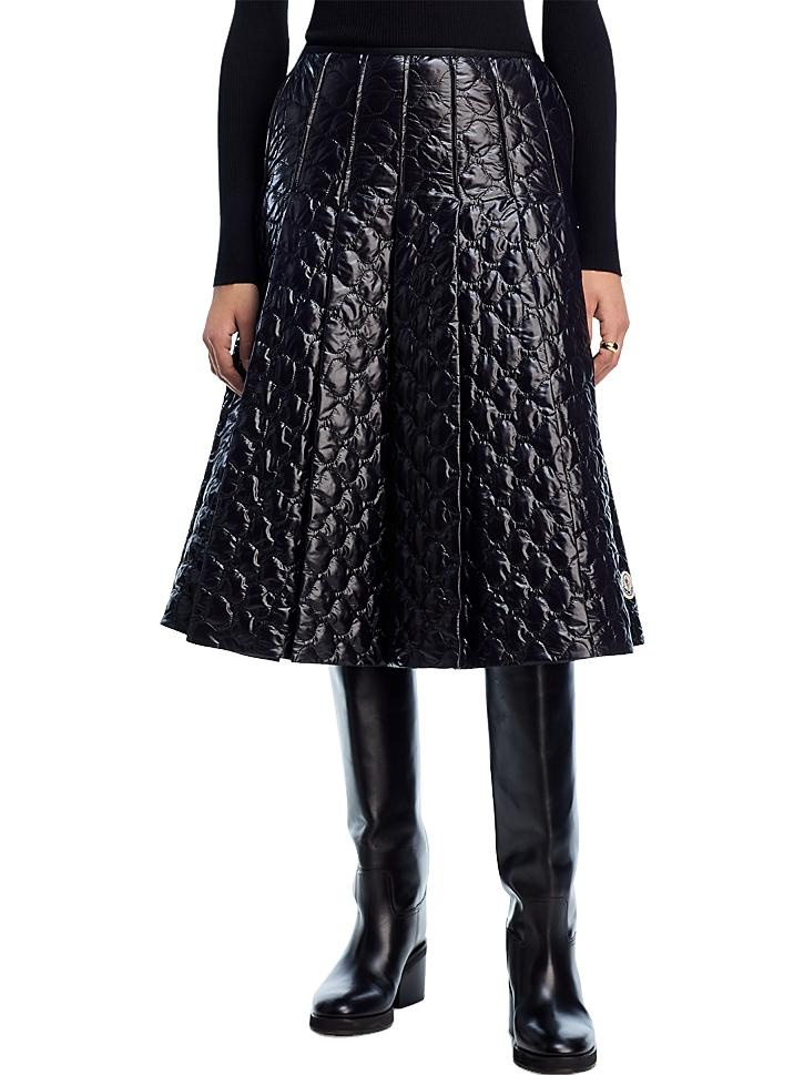 MONCLER A-Line Quilted Skirt