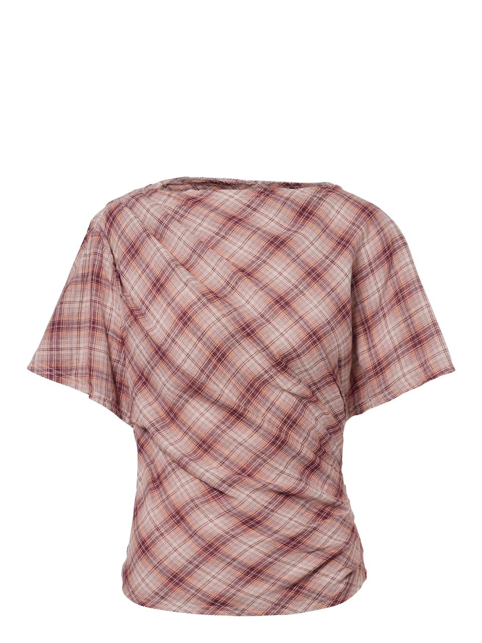 MARANT ETOILE Neyela Checked Cotton T-Shirt