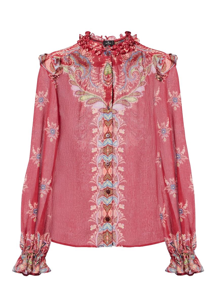 ETRO Printed Crepon Blouse