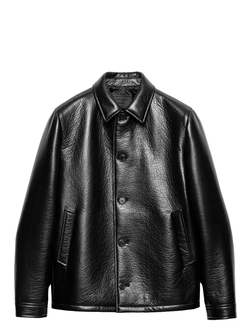 Prada Leather Jacket - Black | Editorialist