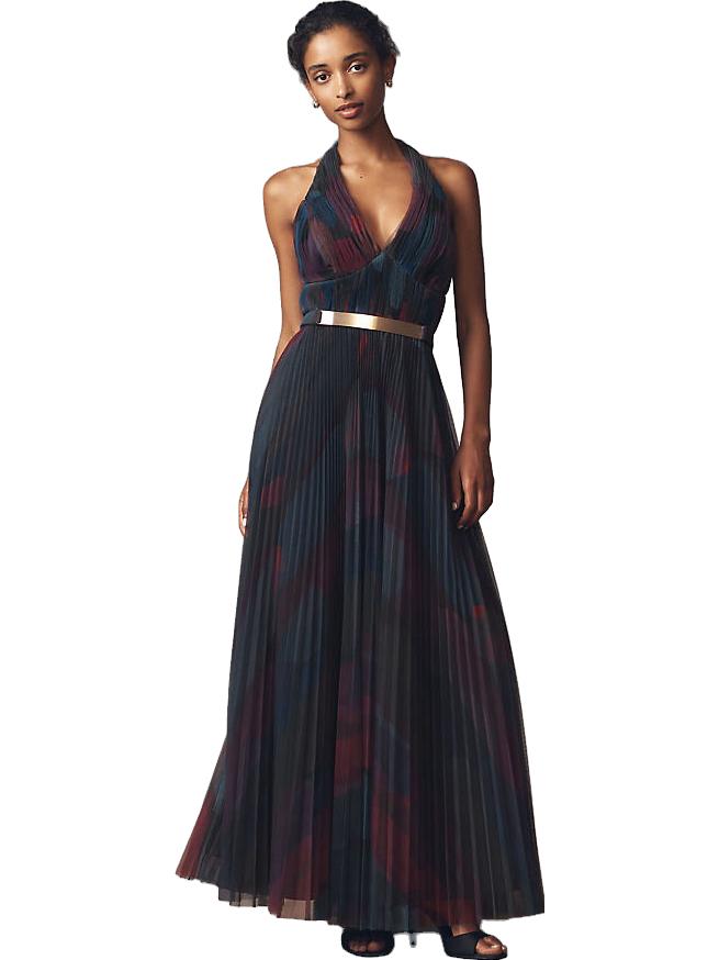 henne halter dress Henne Metallic Knit Maxi Dress – SEROYA