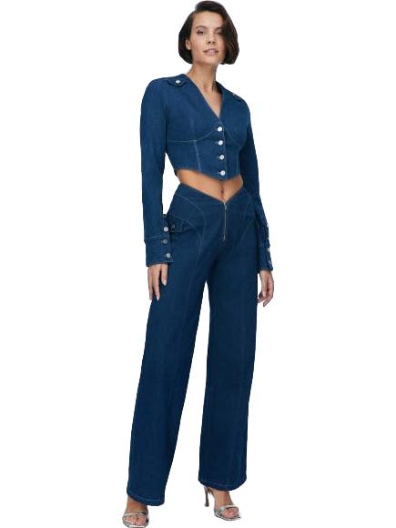 FARM RIO FARM Rio Golden Nature Mock Neck Long Sleeve Top