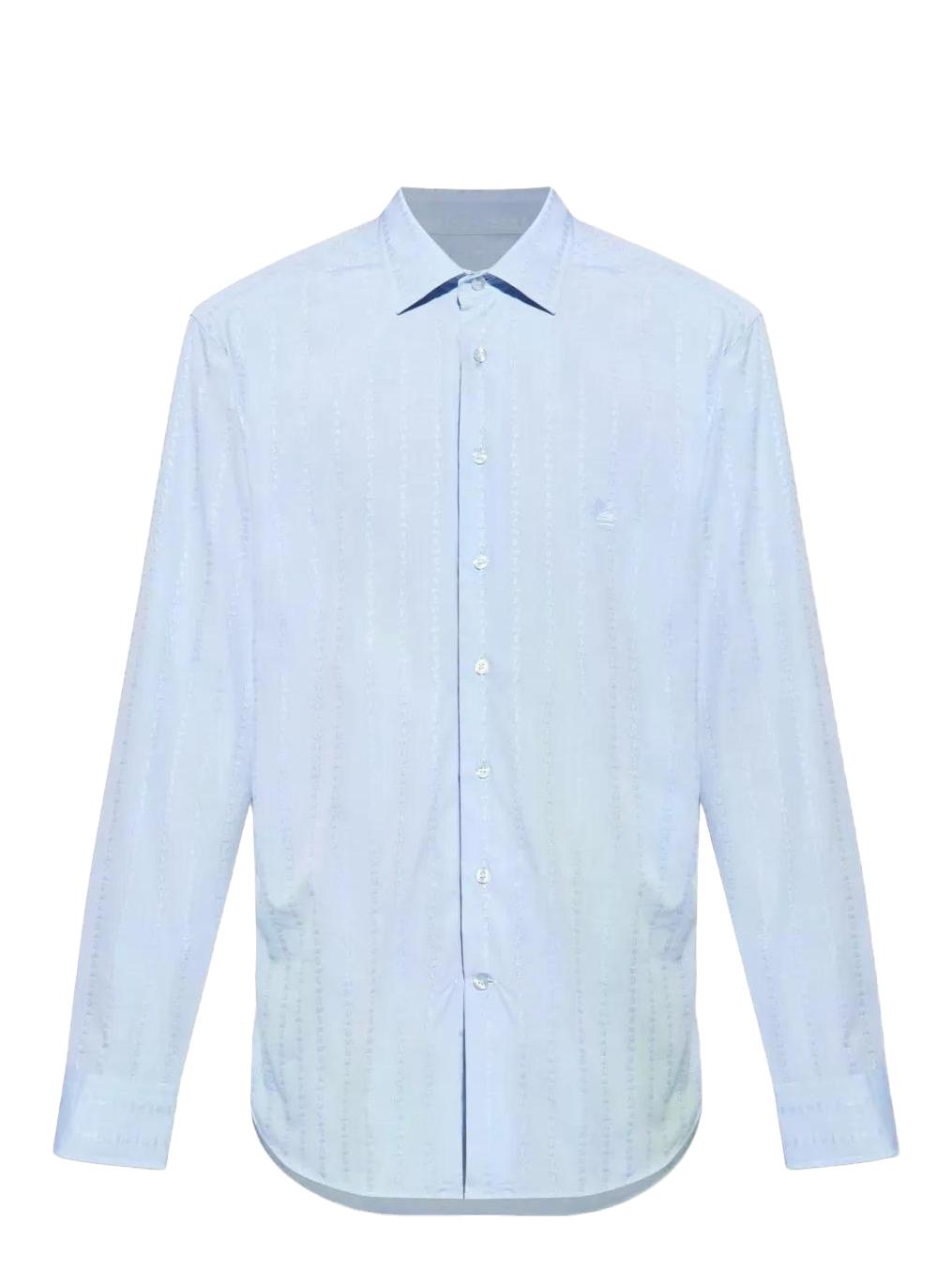 ETRO paisley-embroidered long-sleeved shirt