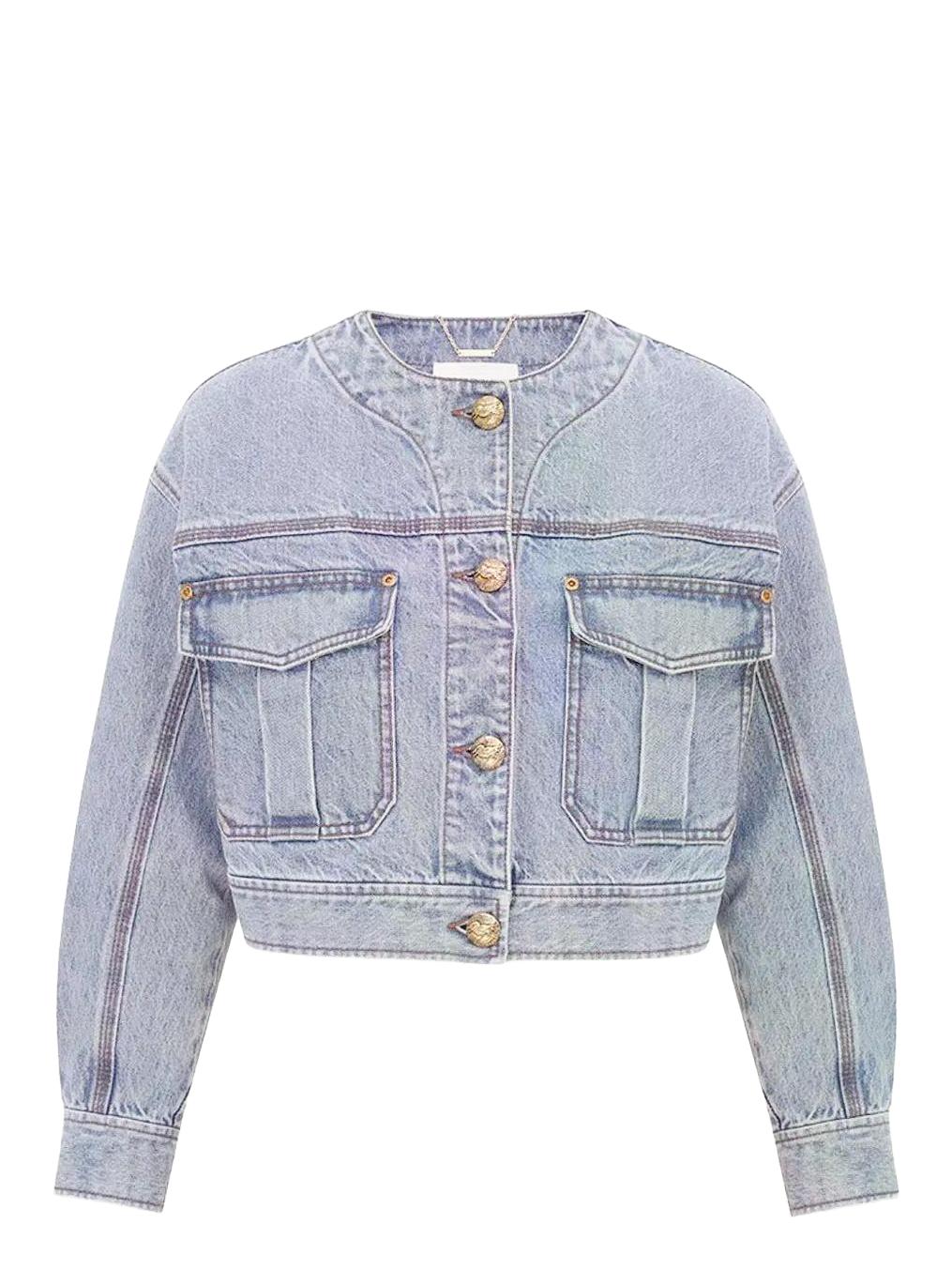 ZIMMERMANN Button-Up Denim Jacket