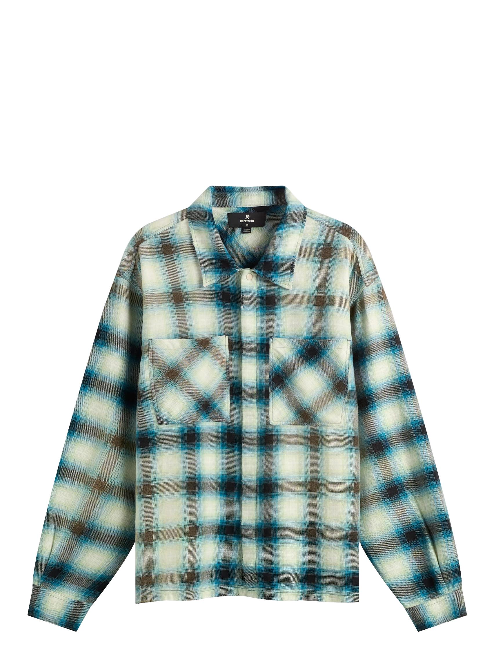 REPRESENT sun bleached flannel shirt