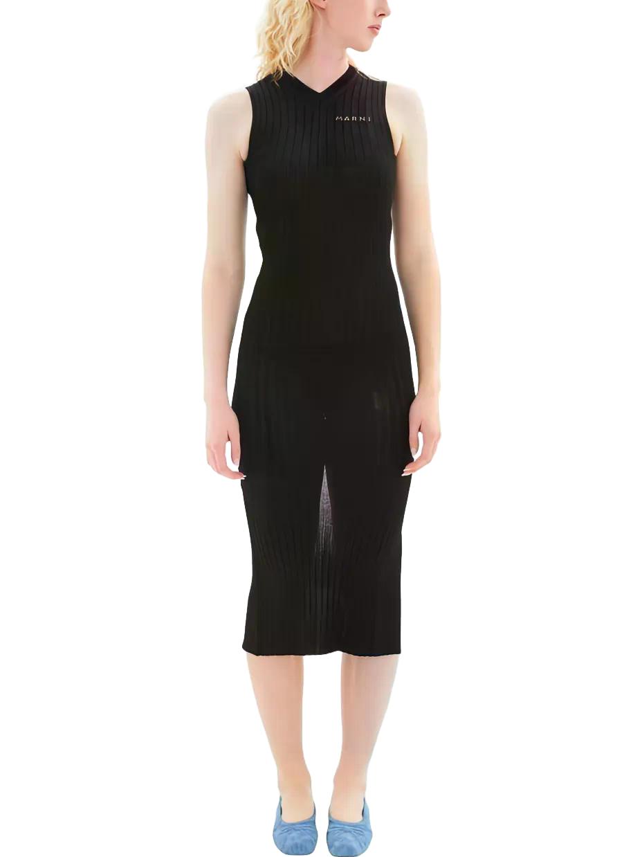 MARNI Ribbed Midi Dress
