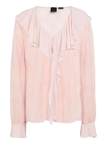 PINKO Ruched Lace Top