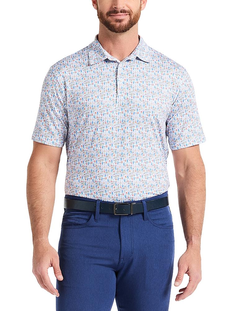 ROBERT GRAHAM high spirits knit polo shirt