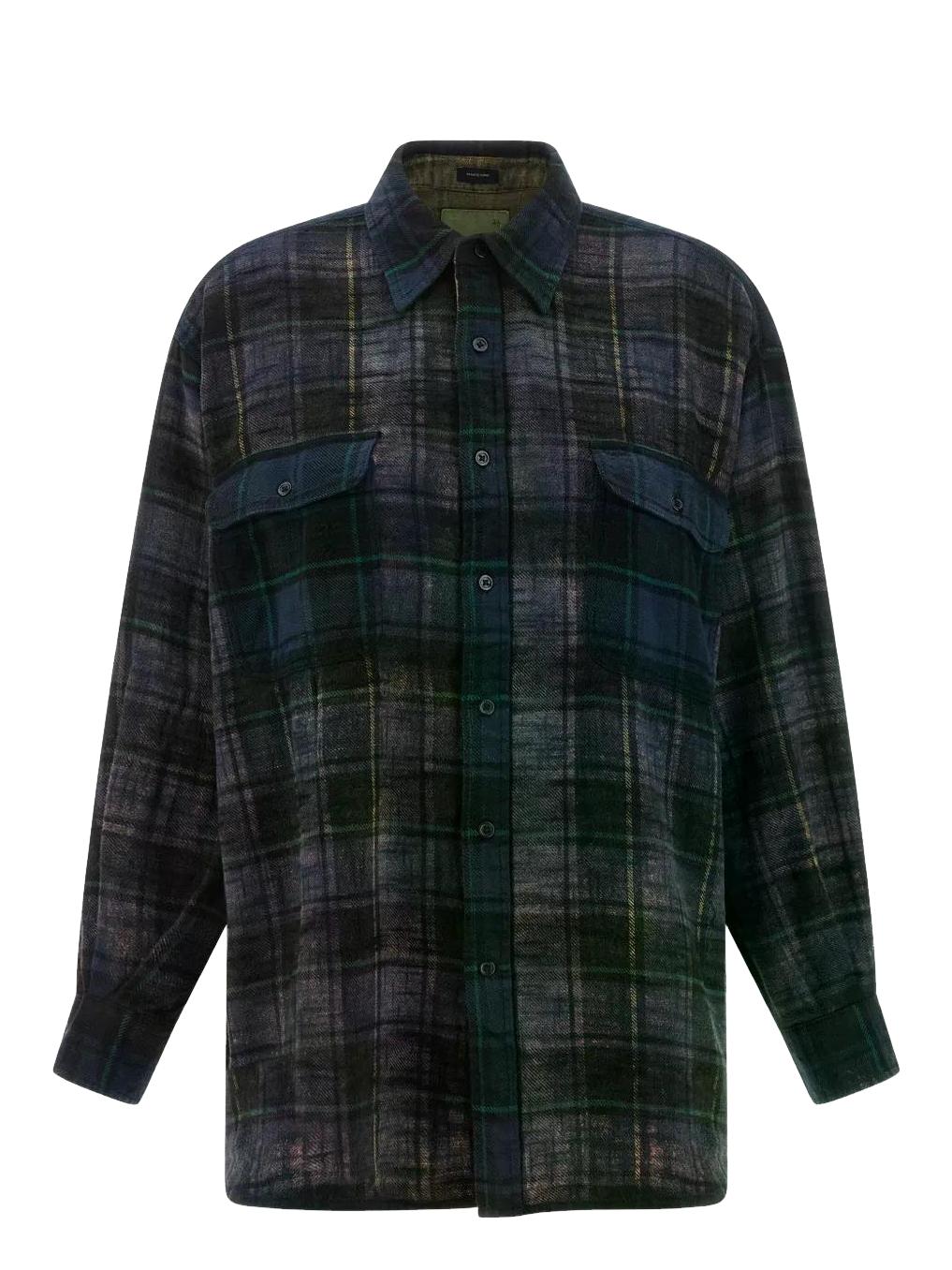 Supreme Shadow Plaid Flannel Shirt - Green | Editorialist