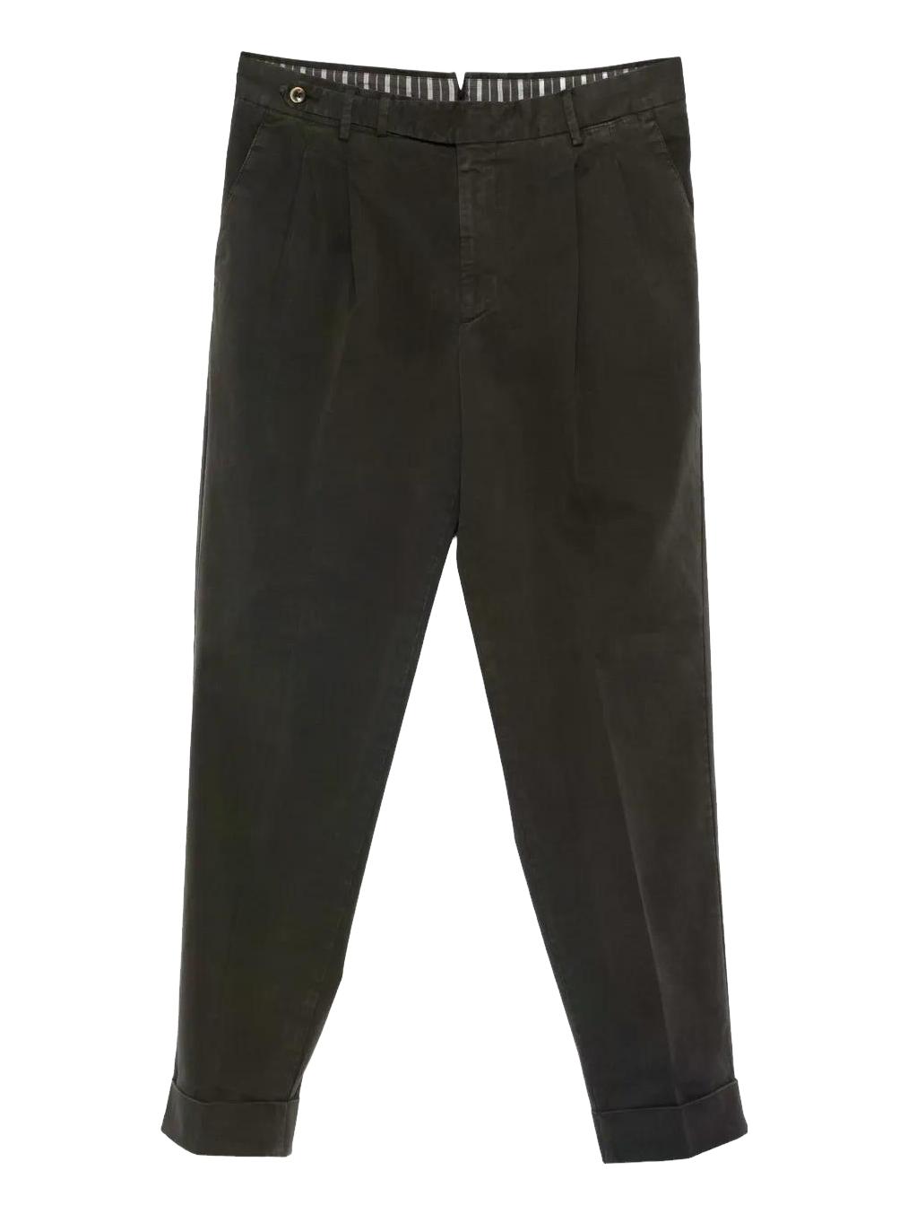 PT TORINO Pleated Cuffed Trousers