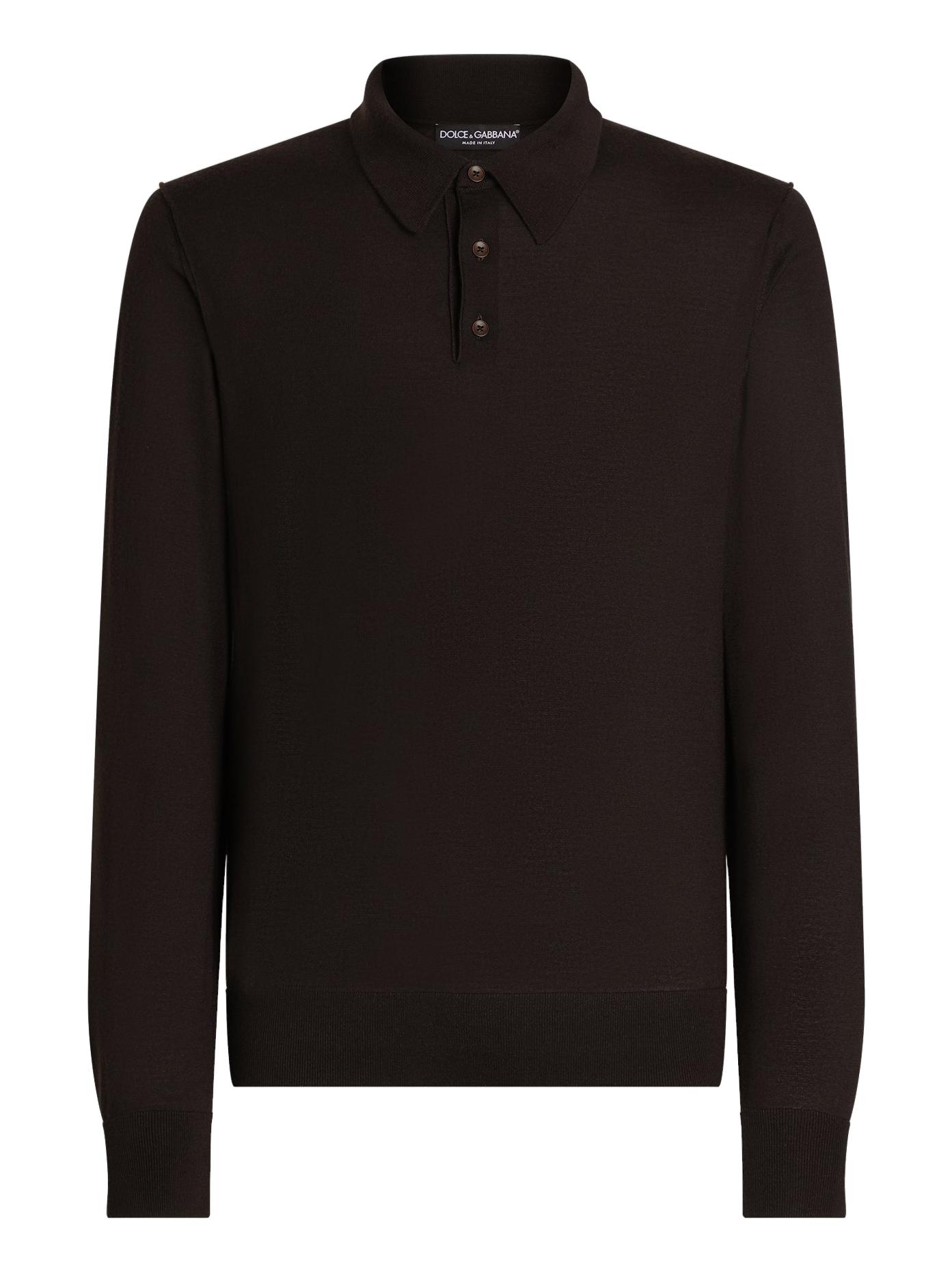 DOLCE & GABBANA fine-gauge cashmere polo shirt