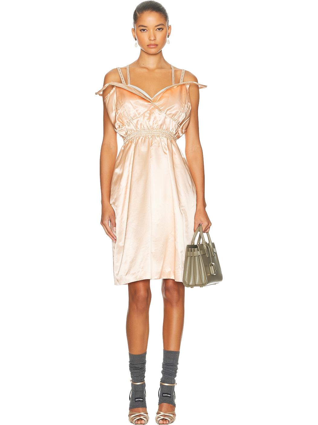MIU MIU Off-the-Shoulder Mini Dress