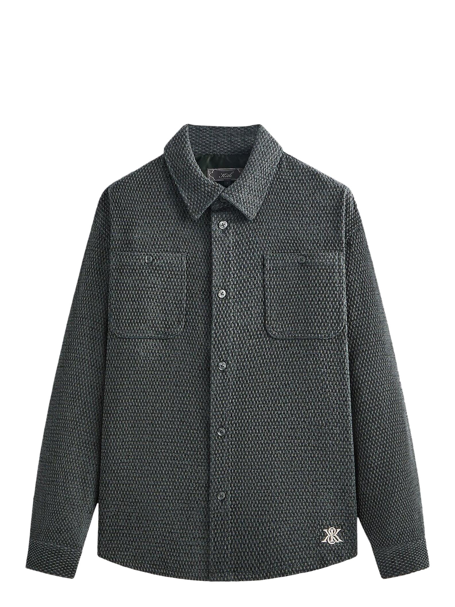Kith Chenille Tweed Apollo Shirt - Black | Editorialist