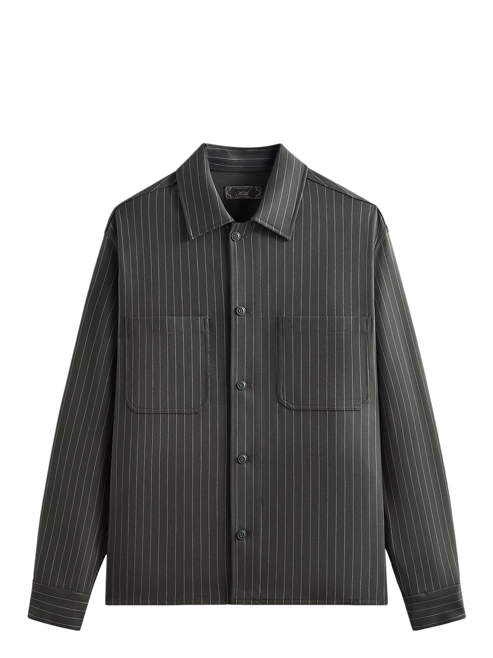 Kith Herringbone Velour Henson Buttondown - Green | Editorialist