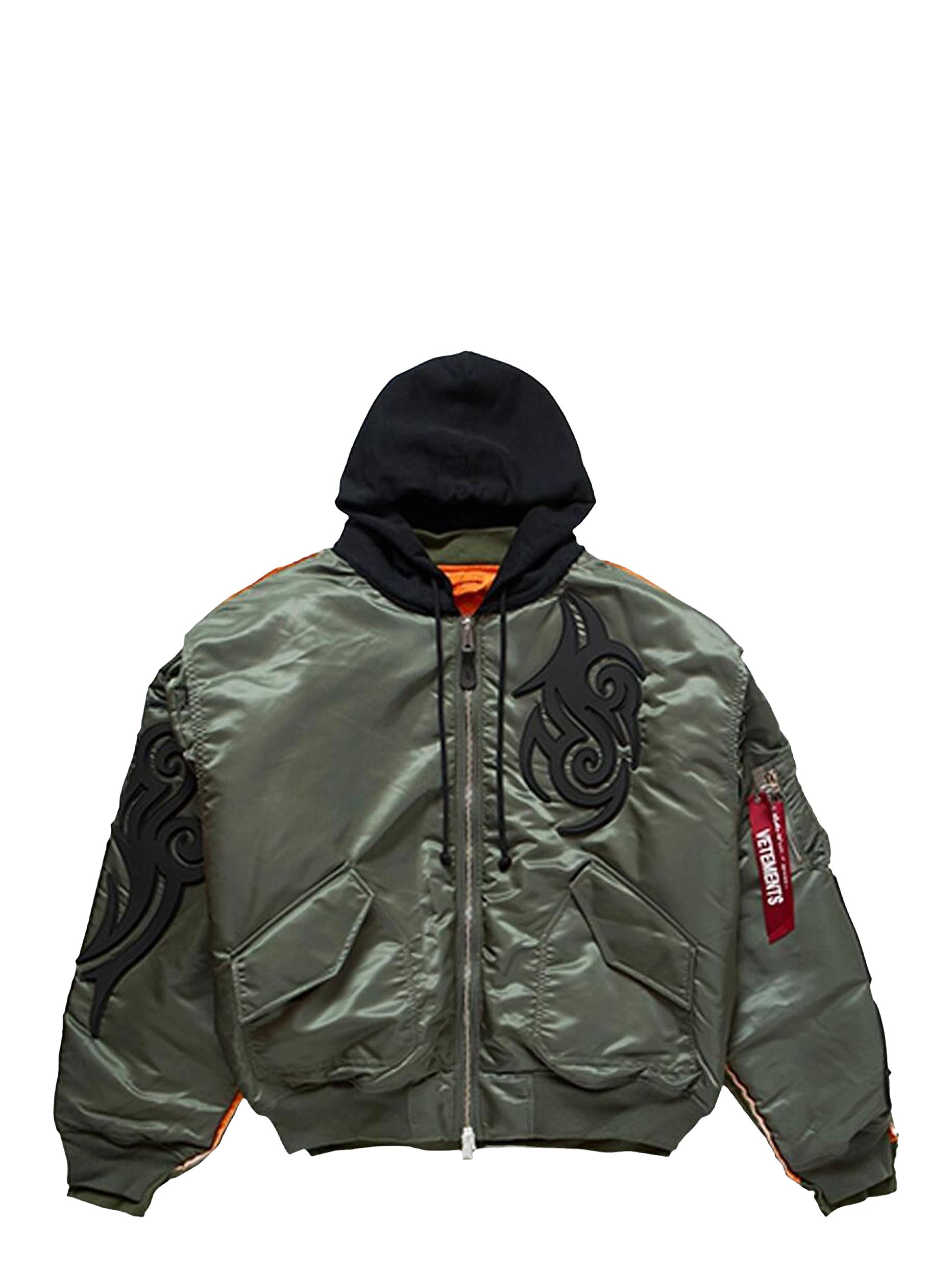 Vetements Tribal Reworked Bomber Jacket - Green | Editorialist