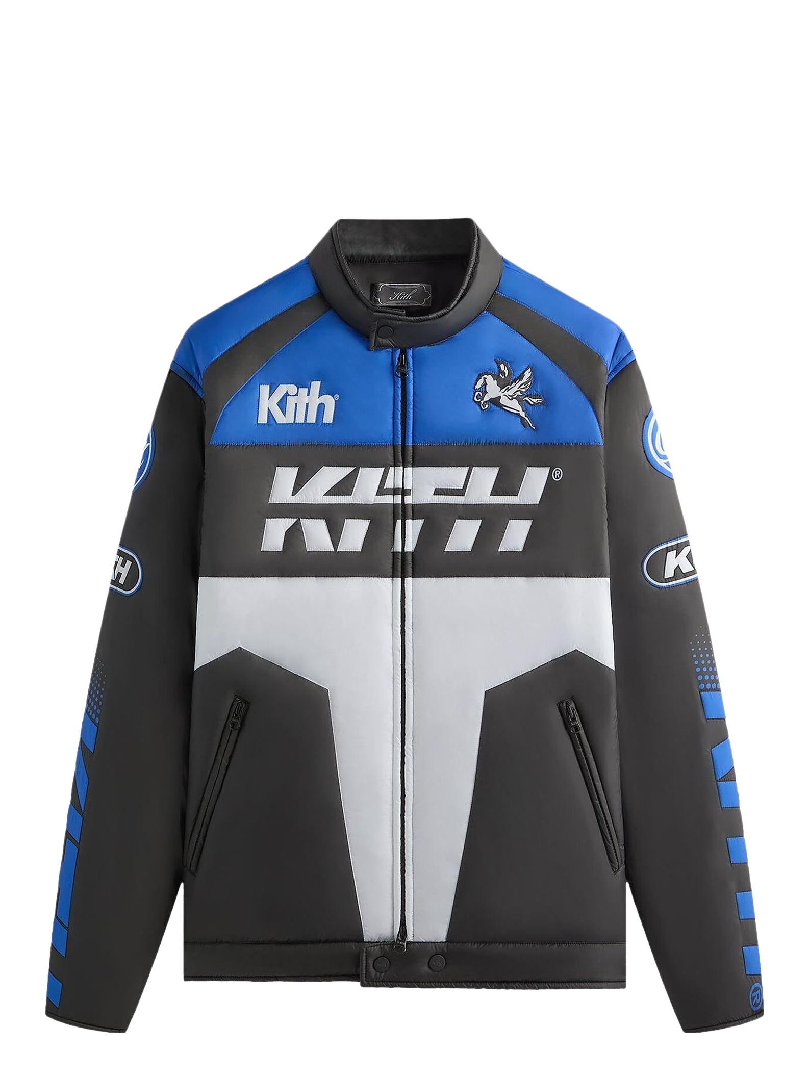 Kith Moto Full Zip Brixton Jacket - Blue | Editorialist