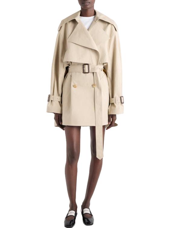 GIVENCHY Short Cocoon Trench Coat