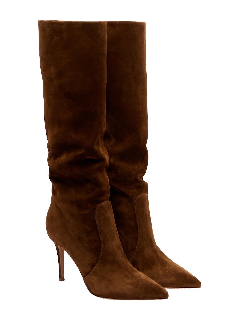 GIANVITO ROSSI Gianvito Rossi Hansen 85 Suede Knee-High Boots