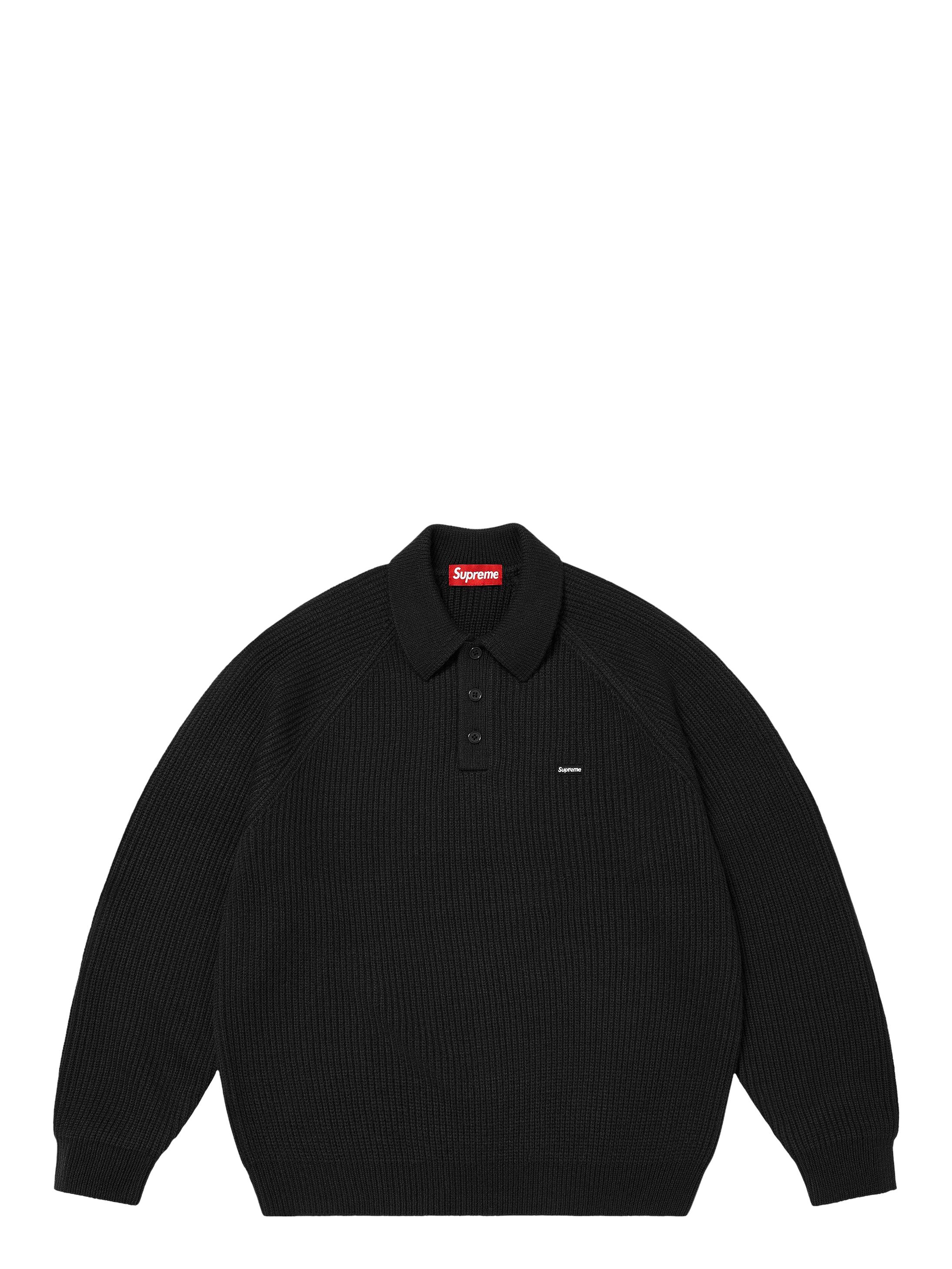 トップス Supreme Small box Polo Sweater Black S Supreme Small Box Polo Sweater - Black | Editorialist