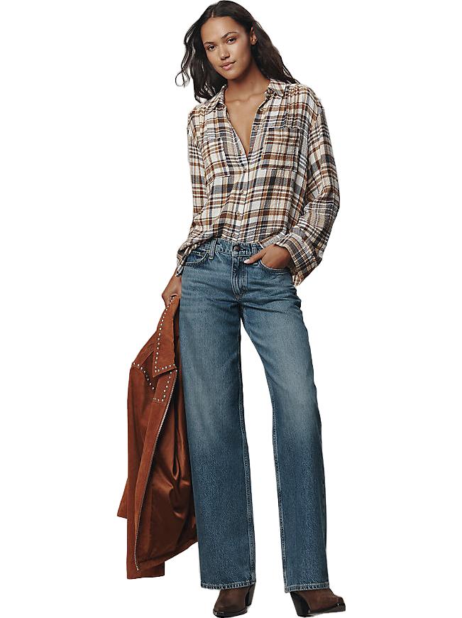QUINCE Cropped Leather Zip-Front Jacket