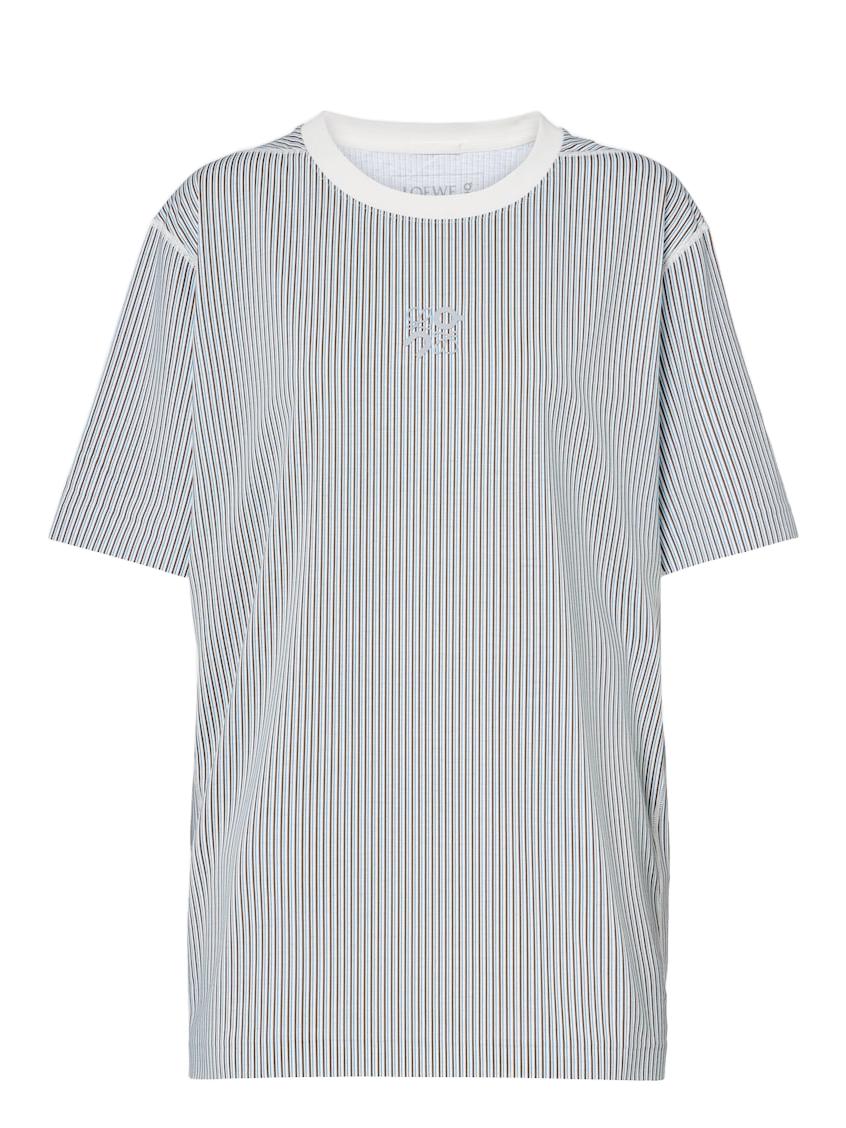 LOEWE Loewe Embroidered Striped T-Shirt
