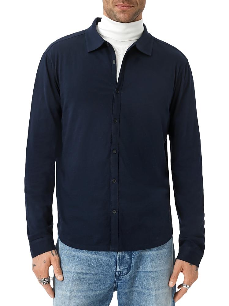 JOHN VARVATOS gareth mercerized cotton shirt