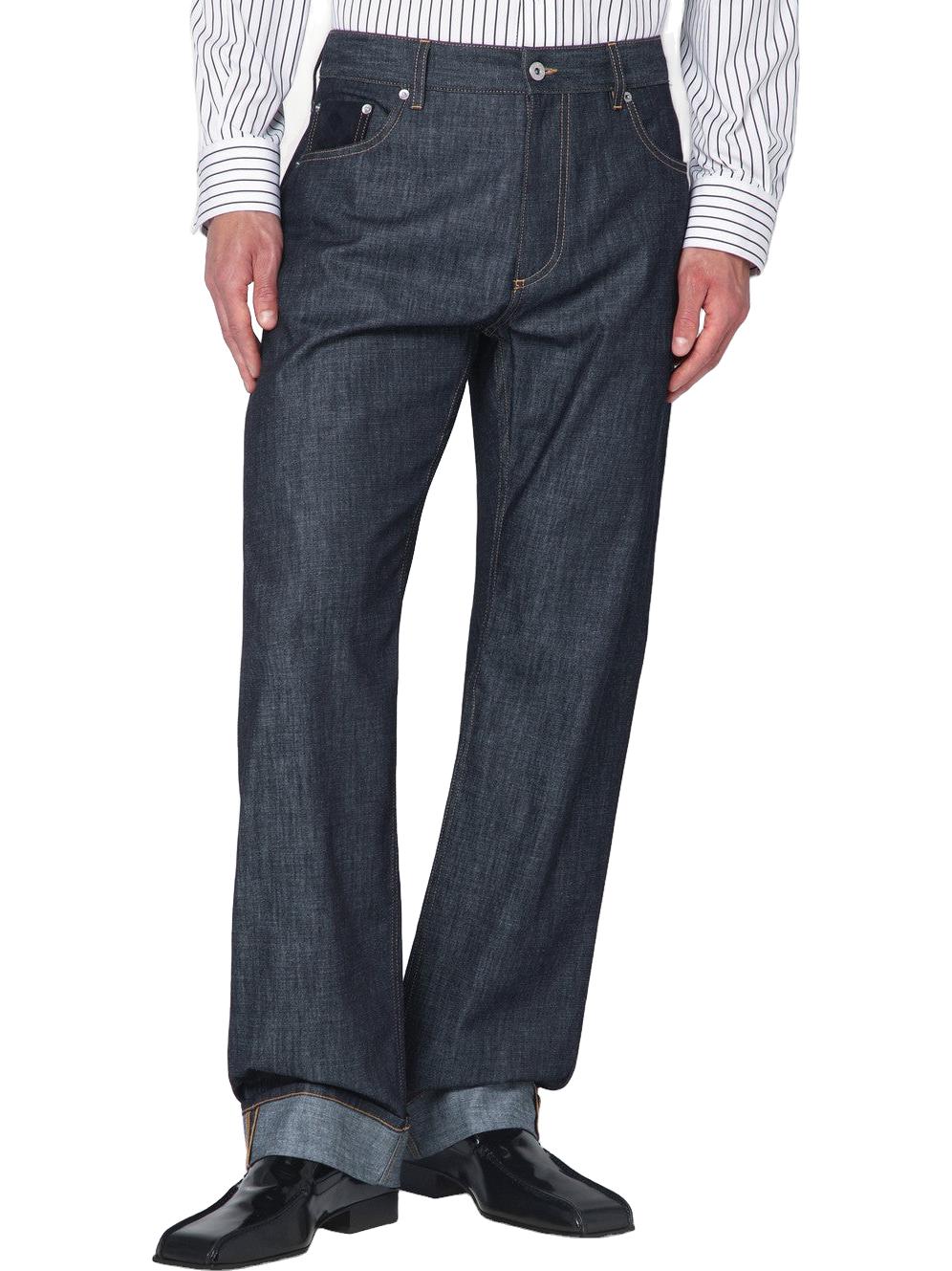 BOTTEGA VENETA Indigo Denim Jeans with Cuffs