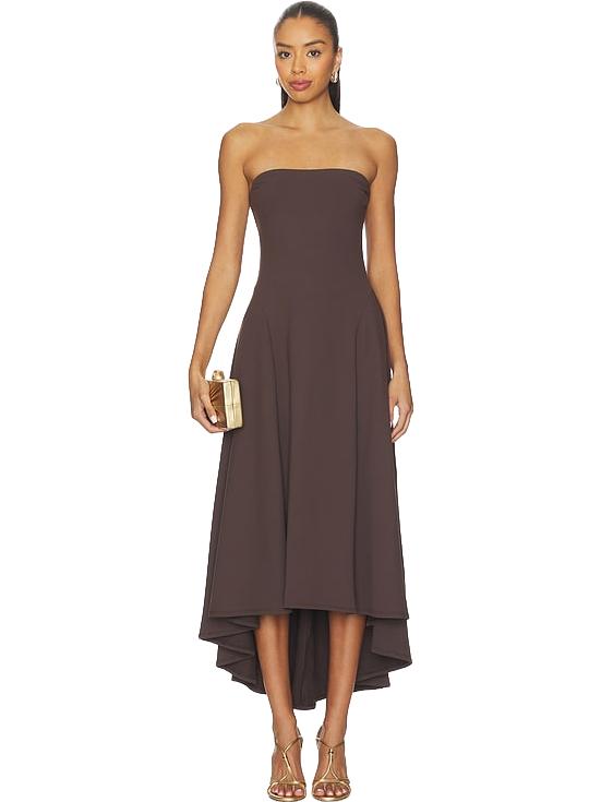 SUSANA MONACO SUSANA MONACO Strapless High-Low Dress