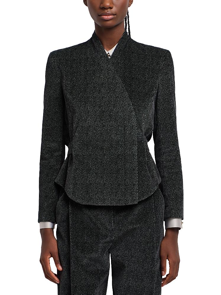 EMPORIO ARMANI Printed Velvet Jacket