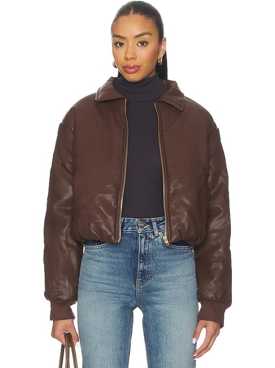 Sndys Thorne Bomber Jacket - Chocolate | Editorialist