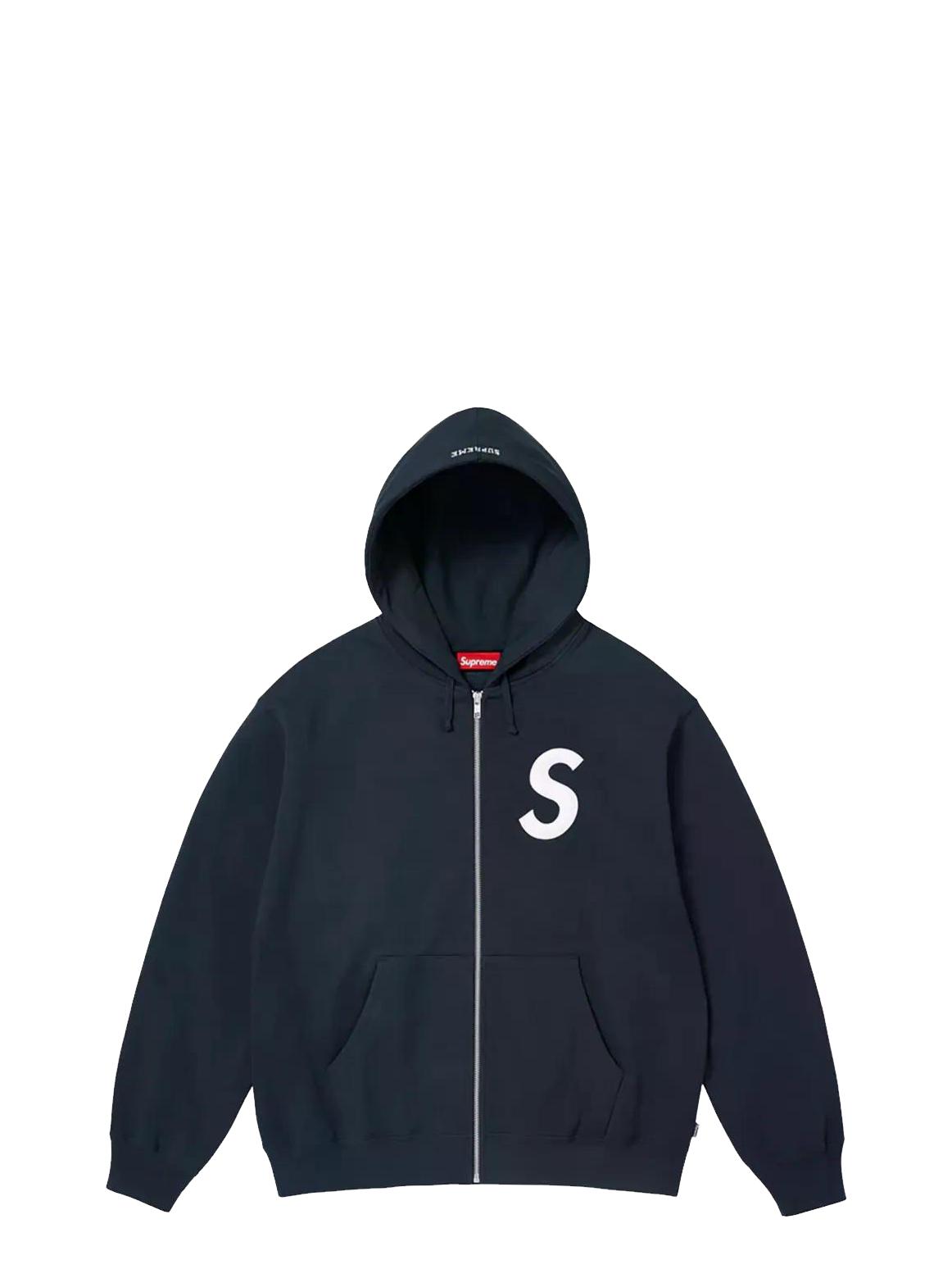 紺 Mサイズ S Logo Zip Up Hooded Sweatshirt Supreme シュプリーム 2024AW S Logo Zip Up Hooded Sweatshirt Sロゴ