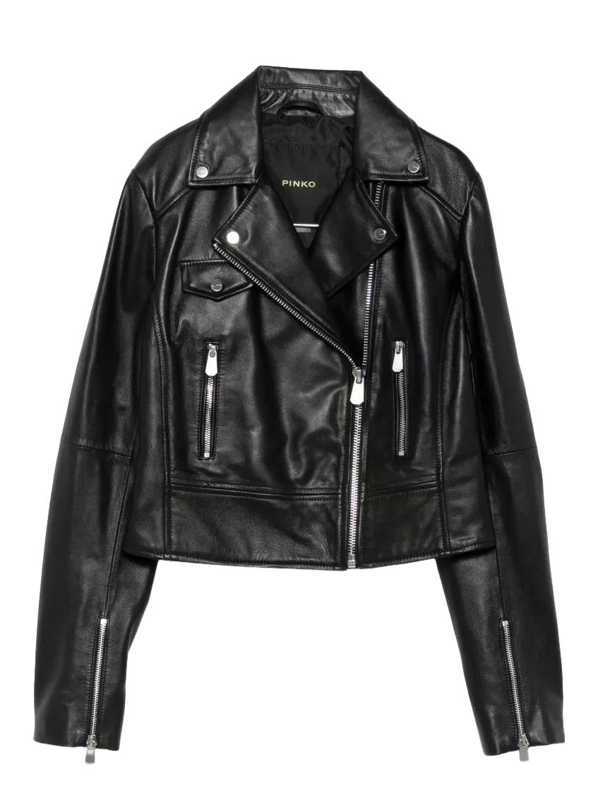 PINKO PINKO Zip Leather Jacket