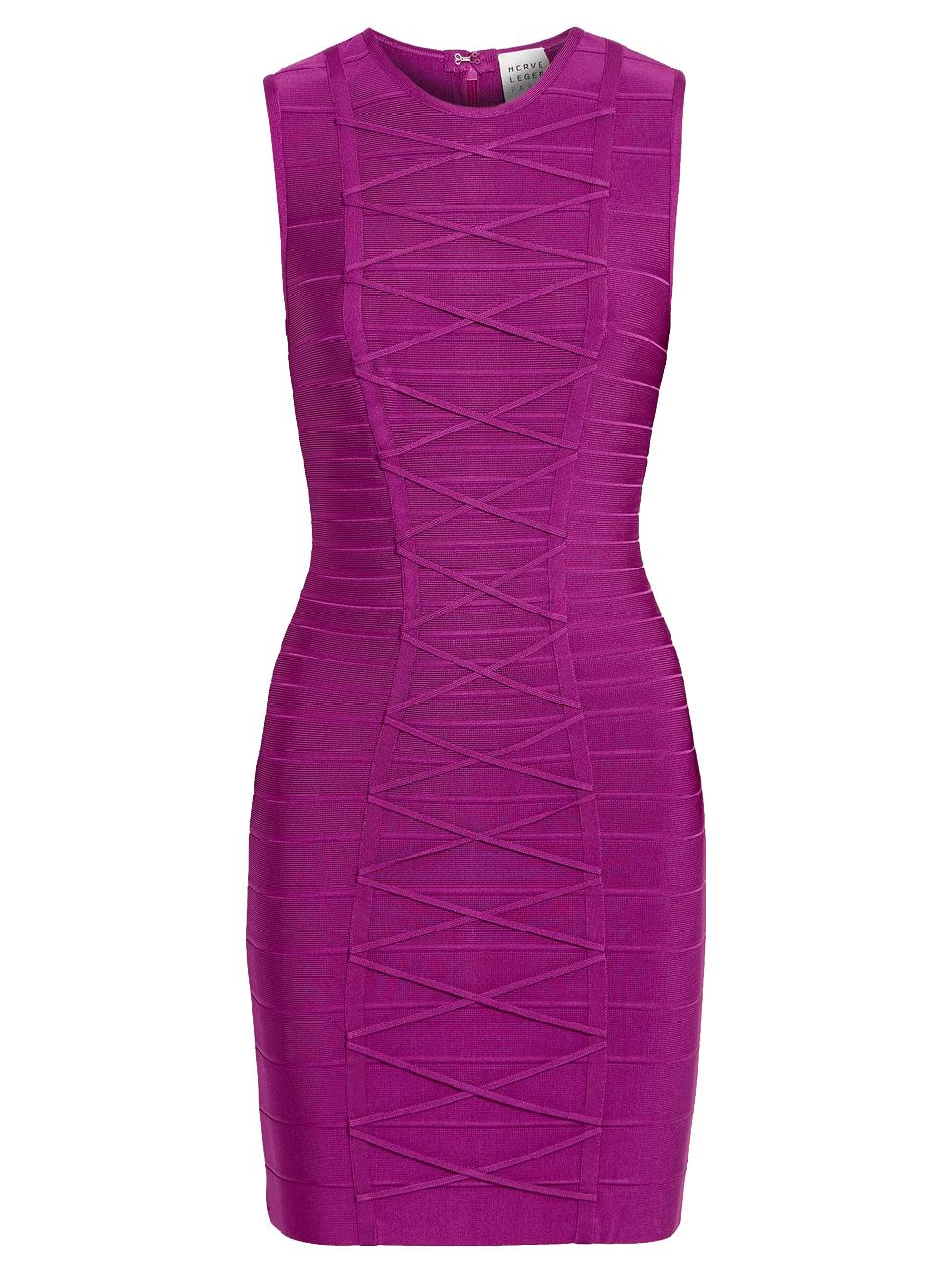 fitted lace wedding dress Purple Asymmetrical One Sleeve Bandage Dress – Marcy Boutique