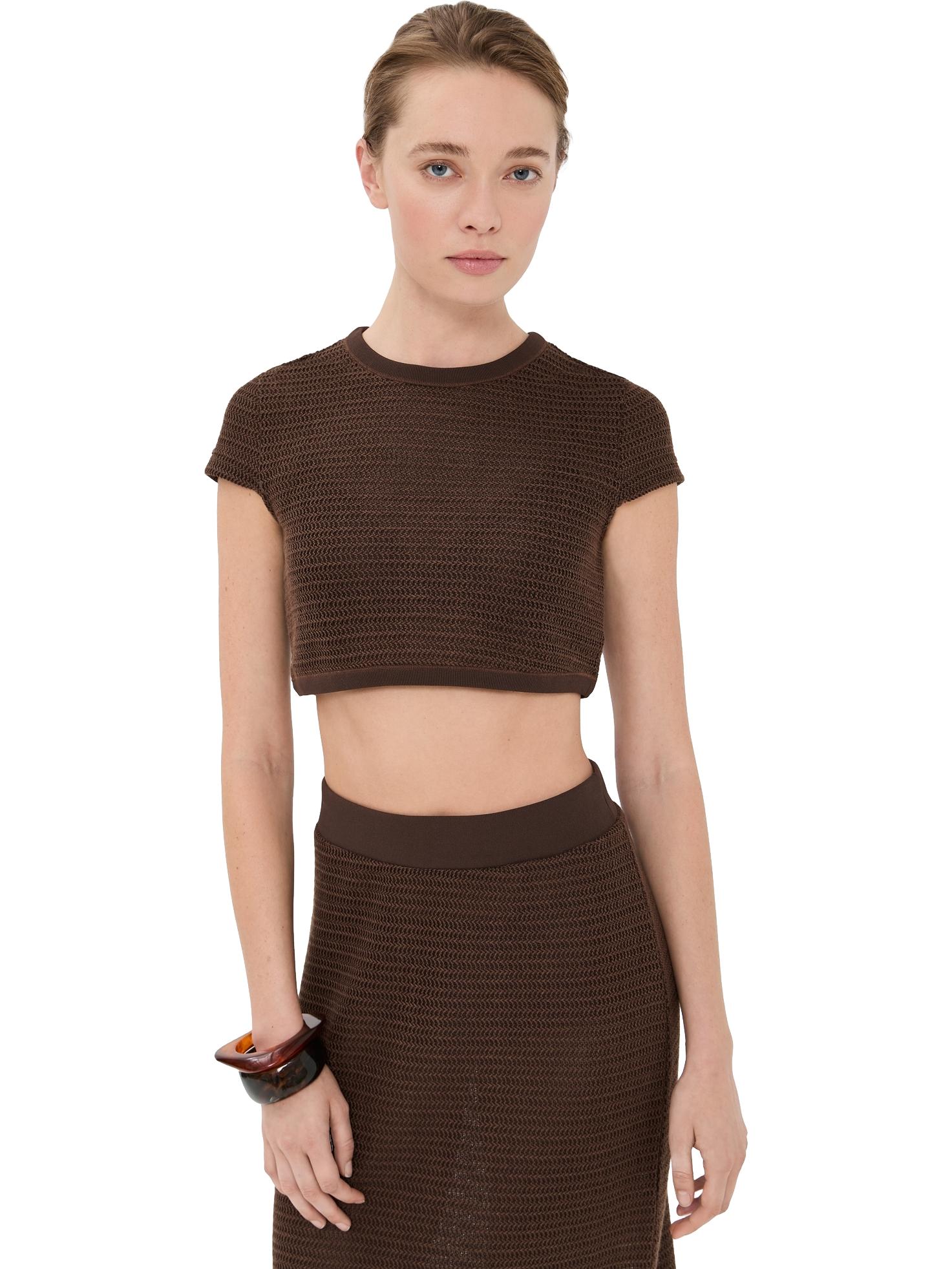 SIMKHAI SIMKHAI Lidie Cropped Crochet Top
