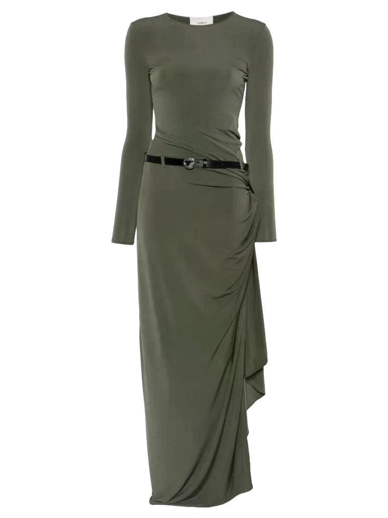 COPERNI Long-Sleeve Draped Maxi Dress