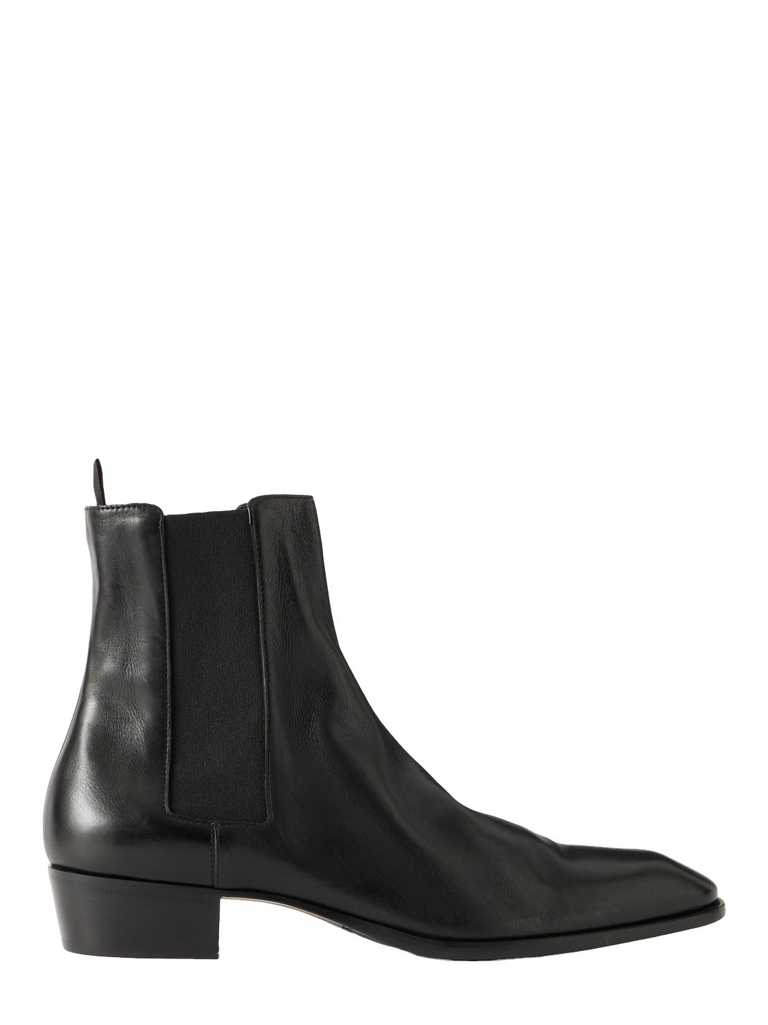 Saint Laurent Ellis 50 Leather Chelsea Boots - Black | Editorialist