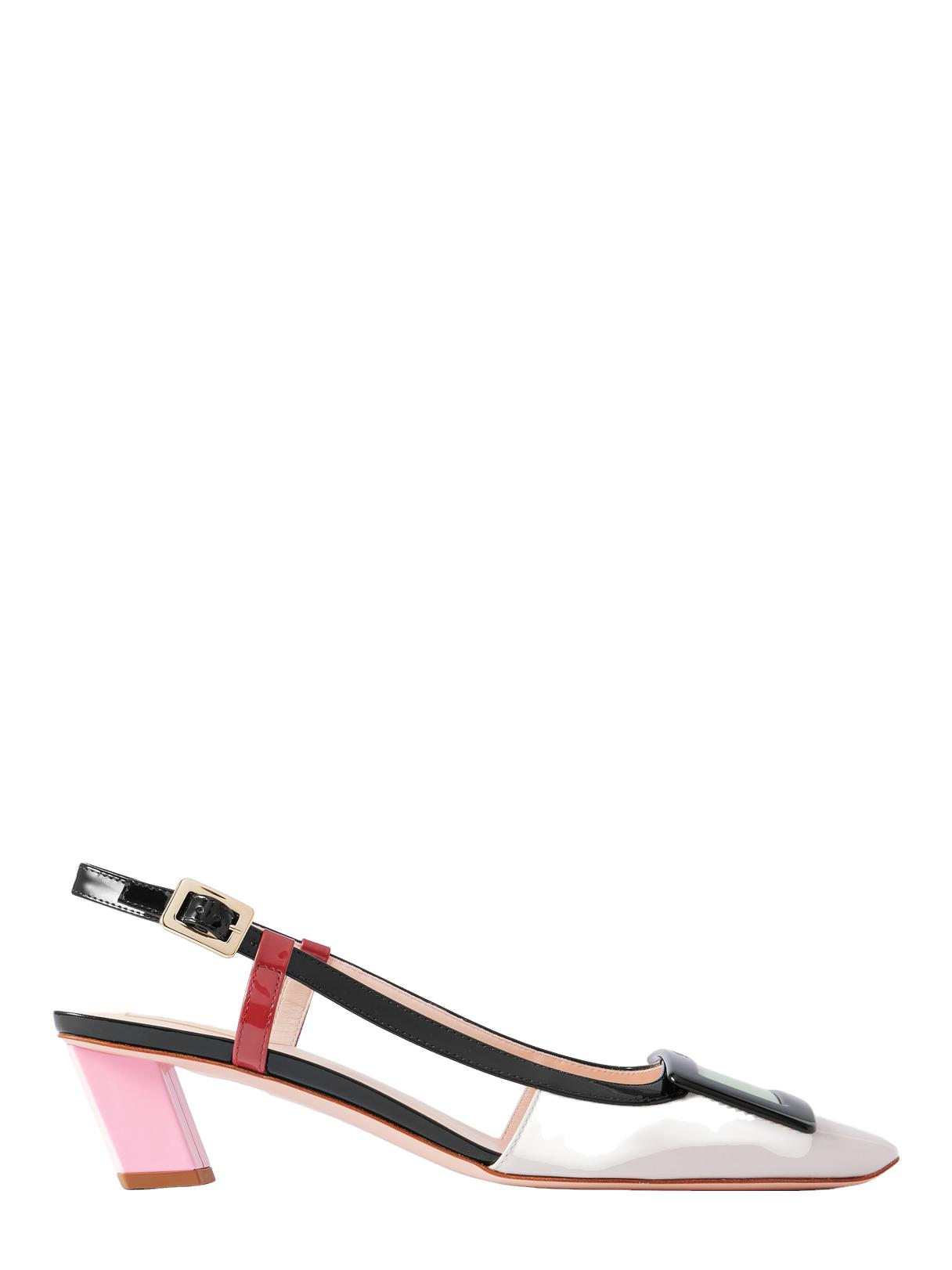 ROGER VIVIER Belle Vivier 45 Color-Block Slingback Pumps