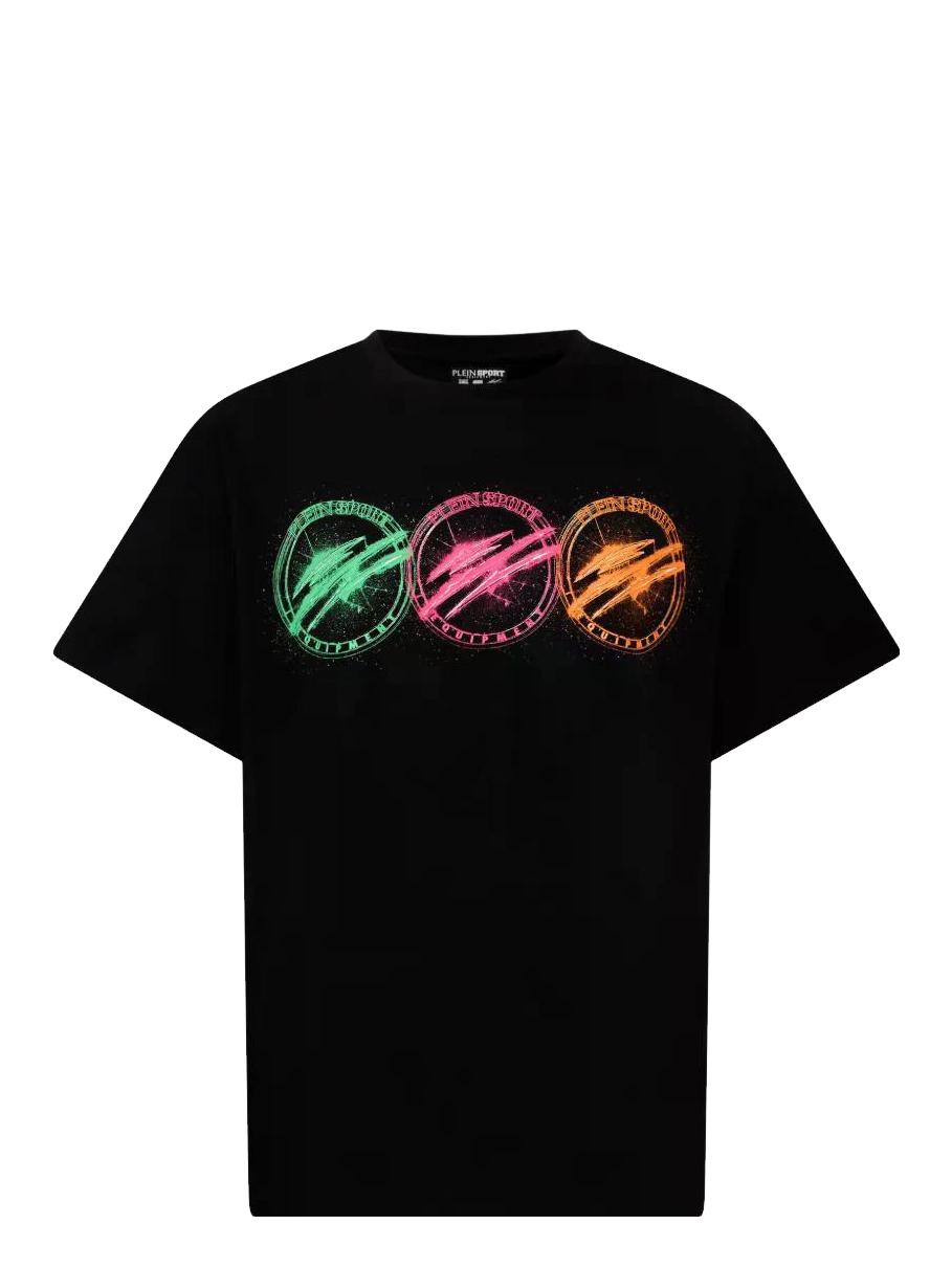 PLEIN SPORT round neck scratch t-shirt