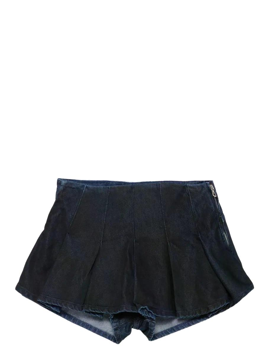 DIESEL® Pleated Denim Shorts
