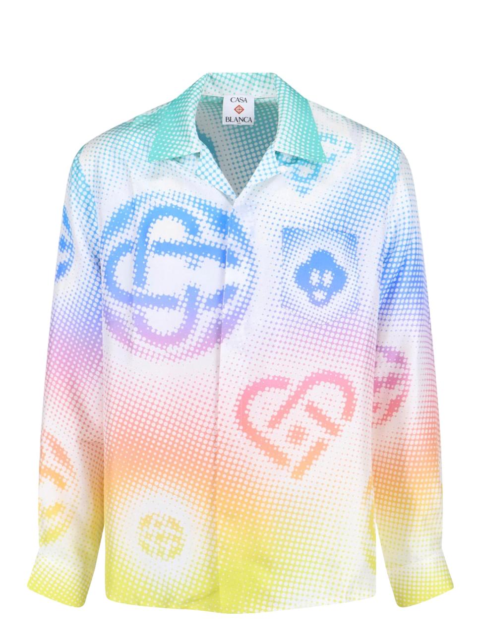 CASABLANCA shirt "halftone logo"