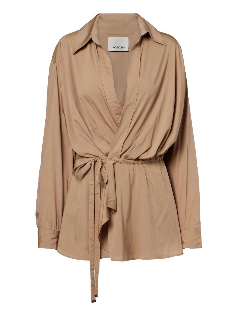 ISABEL MARANT ÉTOILE Keren Gathered Wrap Top
